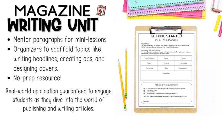 Teach Informative Writing Using Magazines - Lessons for Learning