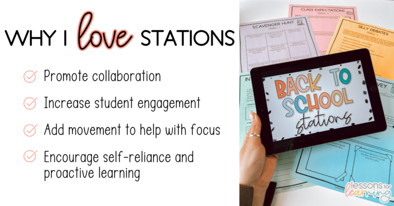 First Day of School Activities and Ideas - Lessons for Learning